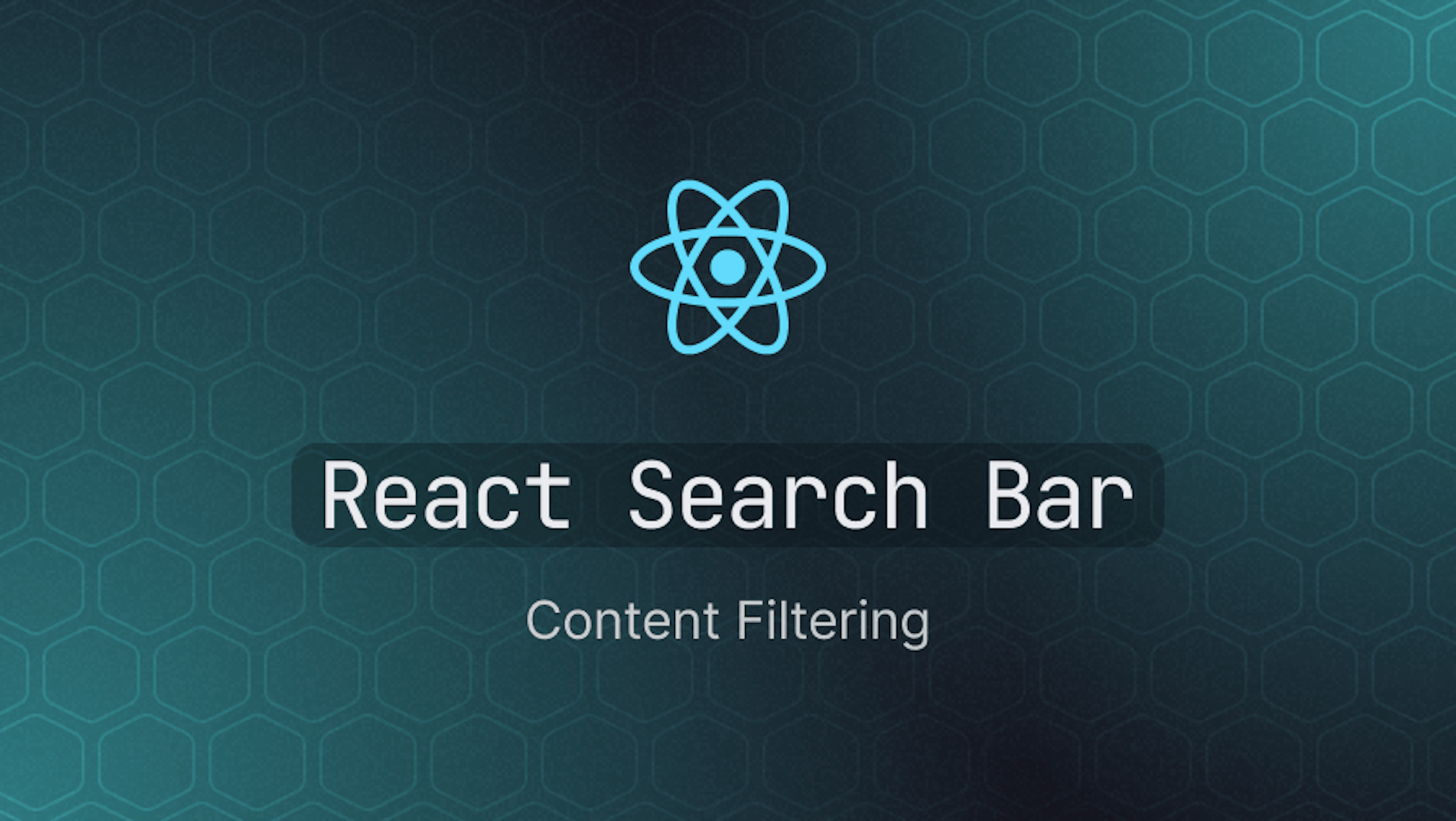 Creating A React Search Bar And Content Filtering Components Refine