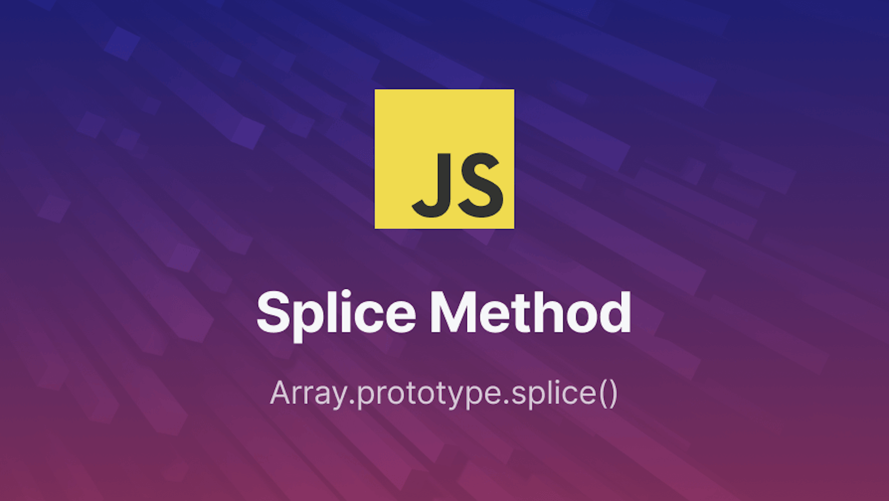 How To Use Javascript Array Splice Refine
